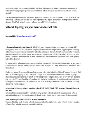 Fillable Online The Best Free And Open Source Network Mapping Software Fax Email Print PdfFiller