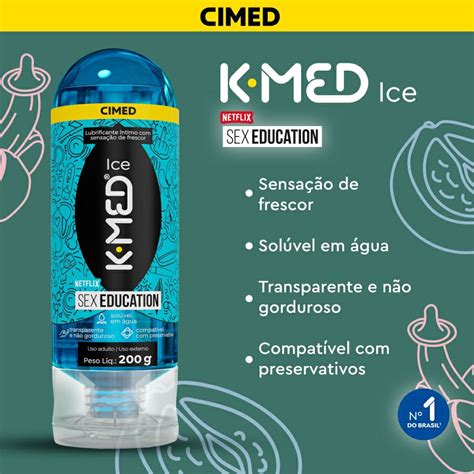 Lubrificante Íntimo K Med Ice Sex Education 200g