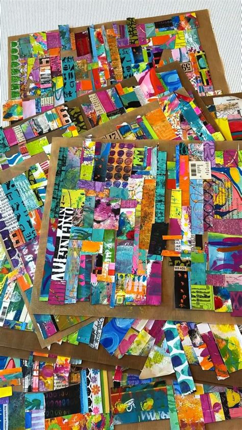 Leftover Scrap Collages Video Paper Collage Art Collage Art