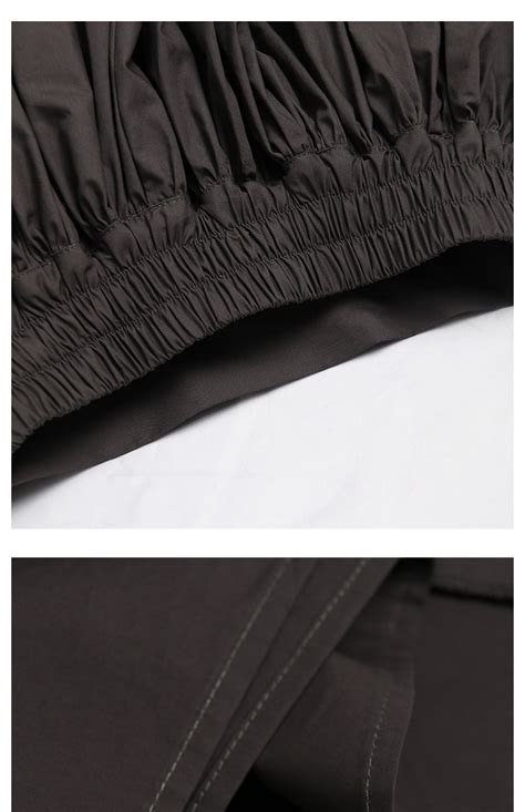 햅번 셔링 그레이 하이웨스트 정장 스커트 핸드메이드 흰치마 롱 바스락 훌스커트