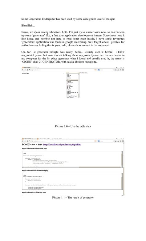 5 Generator Crud With Codeigniter Framework Speaker Deck