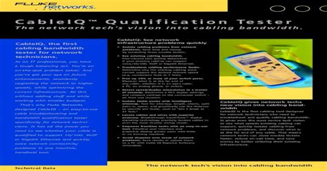 pdf cableiq™ qualification tester dokumen tips