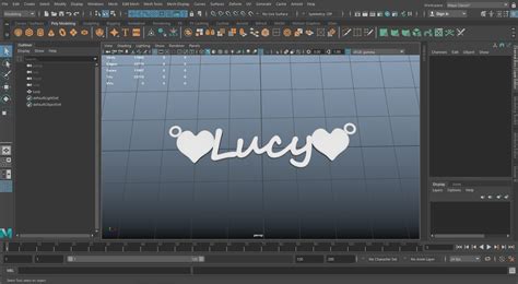 Jewelry Necklace Pendant Lucy 3d Print 3d Model Turbosquid 2330046