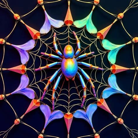 Free Prismatic Spider Mandala Image Spider Mandala Iridescent