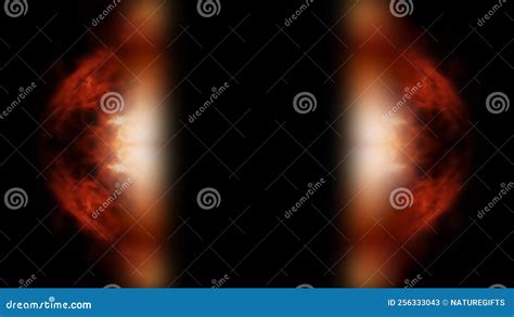 Realistic Fire Effect Backgrounds Digital Rendering Stock Illustration
