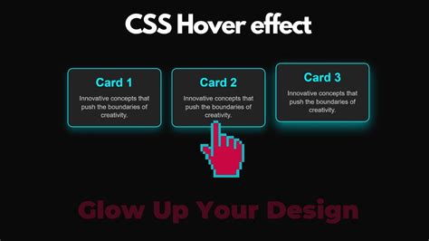 Neon Glow Cards In HTML CSS Creative Web Design Tutorial YouTube