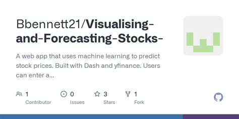 GitHub Bbennett21 Visualising And Forecasting Stocks A Web App That Uses Machine Learning To