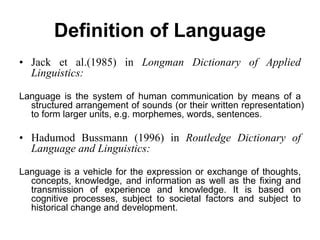 Intro To Linguistics Pptx