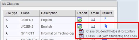 hotreports myclasses configuration setting synweb confluence