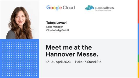 Wir Freuen Uns über Ihren Besuch Auf Der Hannover Messe Please Come And Visit Us At The