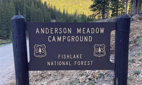 Fishlake National Forest Anderson Meadow Campground Forest Service