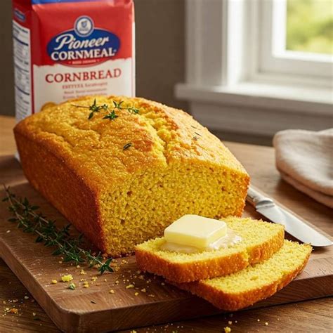 Pioneer Cornmeal Cornbread Recipe Easy Southern Classic With Crispy Crust
