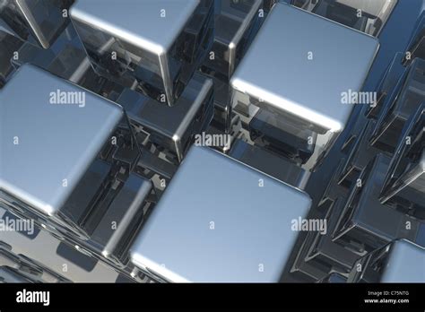 D Illustration Of Abstract Cubes Stock Photo Alamy