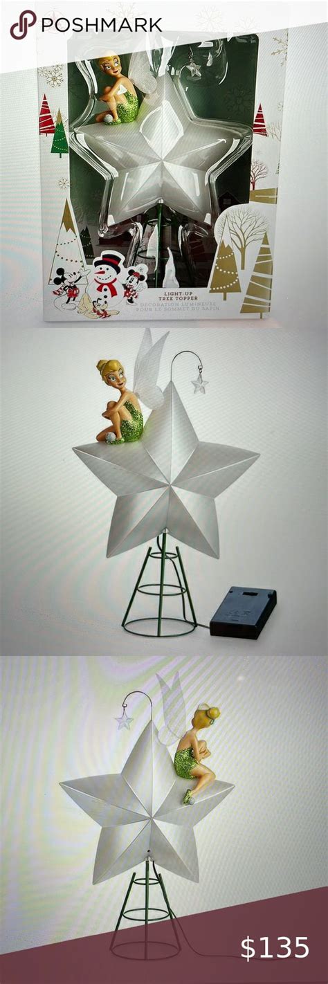 Disney Tinkerbell Light Up Tree Topper Nib Tree Toppers Light Up