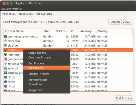 Ubuntulinux Force Kill Unresponsive Program In Less Than 10 Seconds