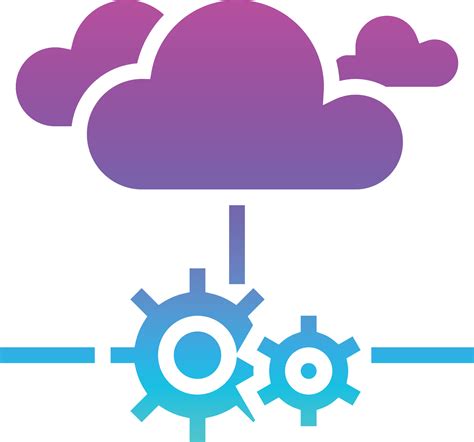 Cloud Service Server Software Development Gradient Solid Icon 14243817 Vector Art At Vecteezy