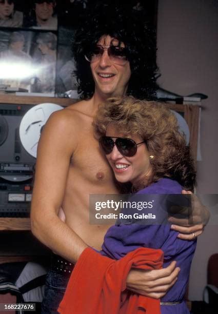 Radio Host Howard Stern And Model Jessica Hahn Pose For Pictures At