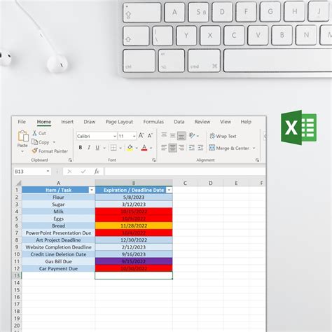 Deadline Tracker Expiration Tracker Spreadsheet Alerts And Highlights