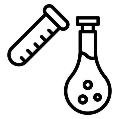 Premium Vector Lab Test Line Illustration