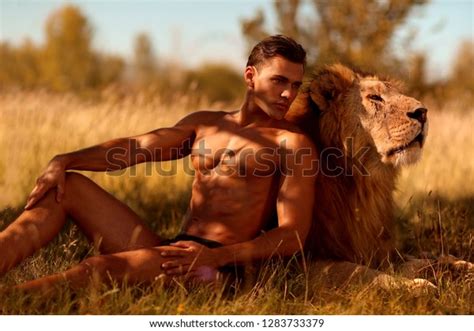 Male Sexy Sexually Model Safari Lion Stock Photo 1283733379 Shutterstock