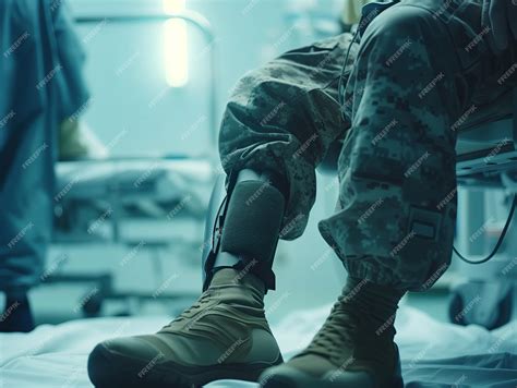 Premium Photo Prosthetic Leg For Military And Soldiers In The Army