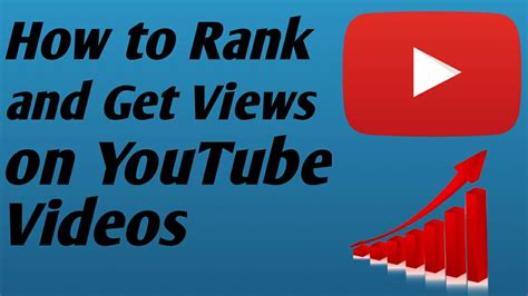 how to rank and get views fast on youtube videos youtube