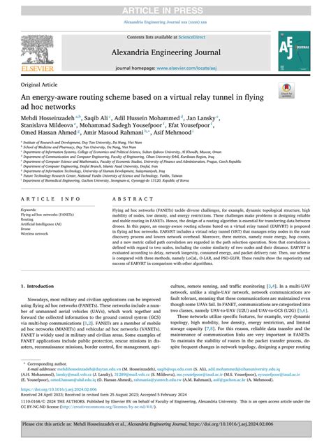 pdf an energy aware routing scheme based on a virtual relay tunnel in