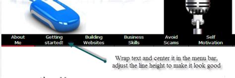 How To Wrap Text Center It In The Menu Bar And Adjust Dropdown Menu