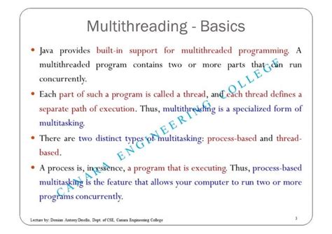 Multithreaded Programming In Java Pdf Programming Languages Computing