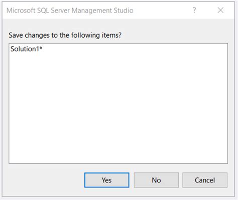 Ssms SQL Server Management Studio Creates Project All The Time Stack Overflow