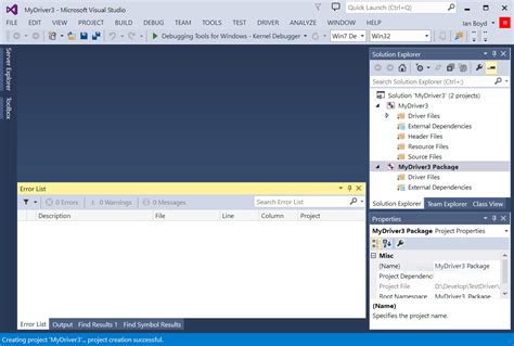 Visual Studio How To Create A Basic Empty Wdm Driver Stack Overflow
