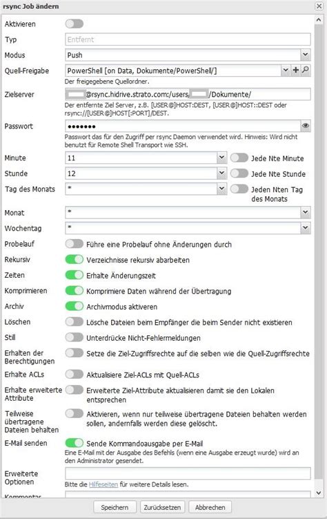 Rsync From Omv To Hidrive Strato Rsync Openmediavault