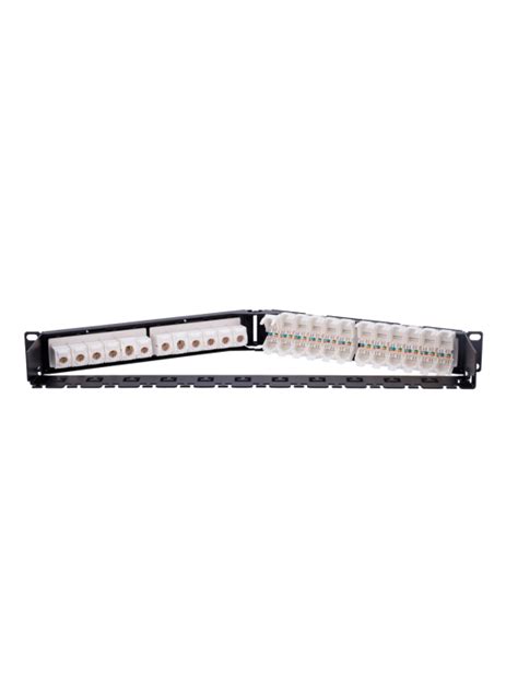 pp a24utp6 patch panel angular de 24 puertos utp admite cables cat6