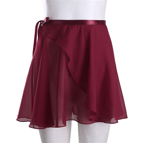 Adult Ladies Chiffon Ballet Wrap Skirt Dance Skate Grandado