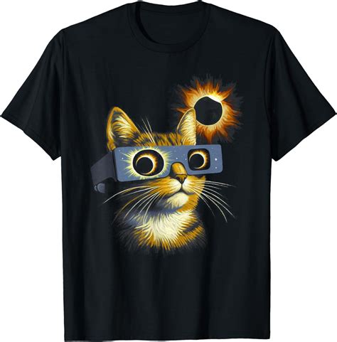 Total Solar Eclipse Cat Glasses Souvenir Shirt2024 Total Solar Eclipse 2024 Cat Wearing Solar