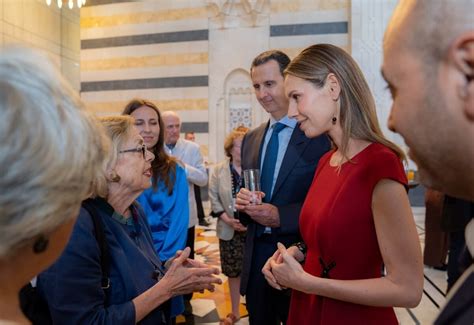 لباس همسر بشار اسد در دیدار رسمی عکس