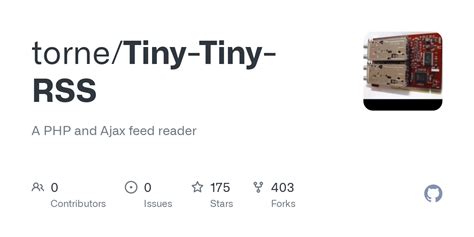 GitHub Torne Tiny Tiny RSS A PHP And Ajax Feed Reader