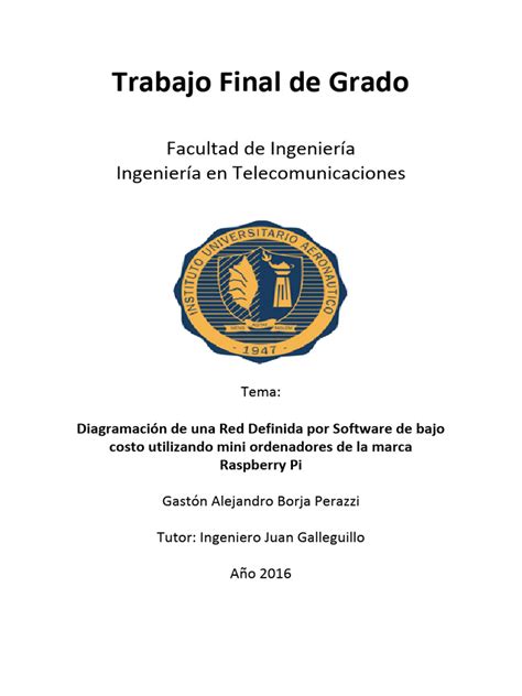 Diagramación De Una Red Definida Por Software De Bajo Pdf Red De Computadoras Calidad De