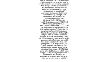 Assigning Static Ip Address To Aws Load Balancer
