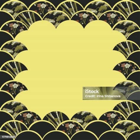 소나무 대나무 매화를 곁들인 동양 무늬의 일본식 무늬 직물과 후로시키 선물 포장 기모노 종이 새해 카드 벡터 0명에 대한 스톡 벡터 아트 및 기타 이미지 Istock