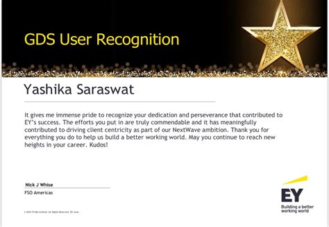 Yashika Saraswat On Linkedin Ey Appreciation