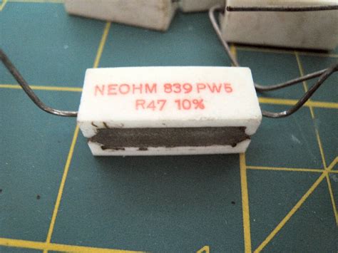 Réelle Valeur Résistance Neohm R47 Technique Forum Retrotechnique