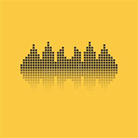 Set Of Sound Waves Analog And Digital Line Waveforms Stock Vector