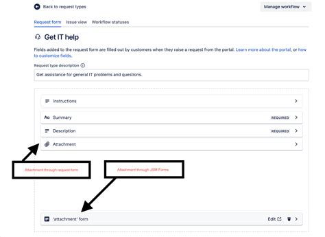 failed to load error when uploading attachment through jsm form