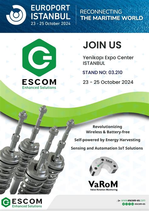 Serdar Y On Linkedin We Are As Escom Enhanced Solutions In Europort Istanbul 23 25 Oct 2024 At…