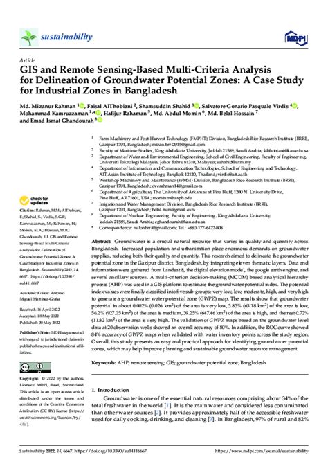 Pdf Gis And Remote Sensing Based Multi Criteria Analysis For
