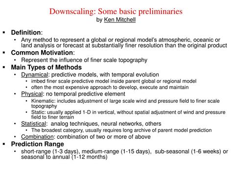 Ppt Statistical Downscaling Approach And Its Application In Emc Powerpoint Presentation Id 632386