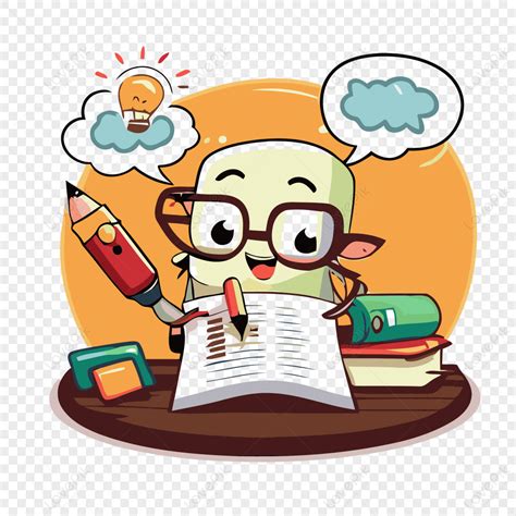 창의적 글쓰기 벡터상표클립 아트만화 Png 일러스트 무료 다운로드 Lovepik