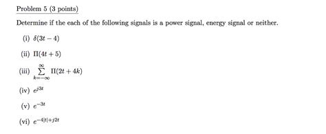 Solved Problem Points Determine If The Each Of The Chegg