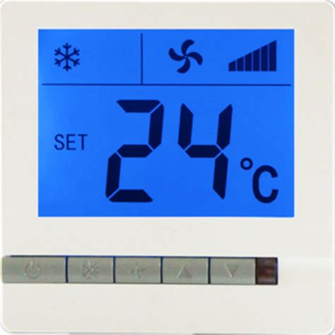 Central Air Conditioner Thermostat Control Panel Lcd Temperature Control Switch Fan Disc Tube